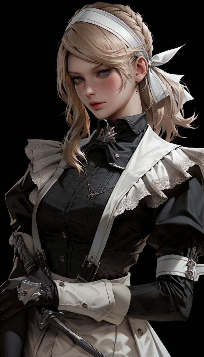 Maid series (including unarmed, assassin daggers, and other weapons) #5 ...