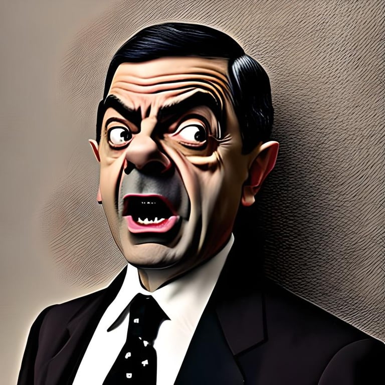 Many faces of Mr. Bean #8 by Chan Kok Kuen