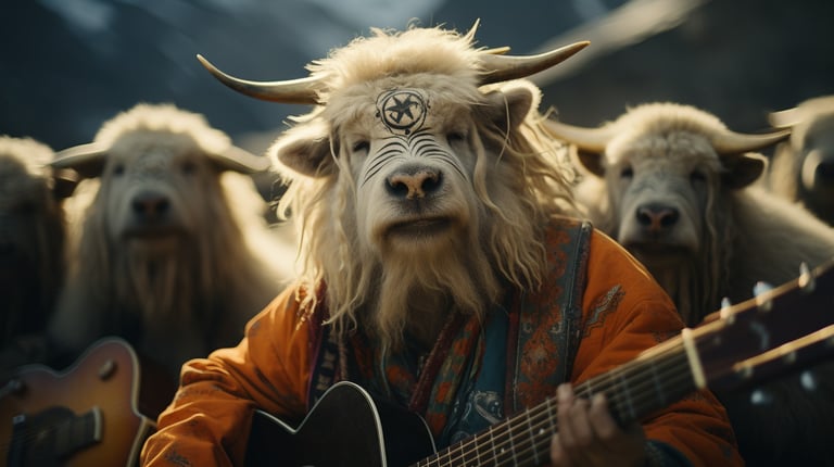 Yodeling Yaks #1 by Irina Shamaeva