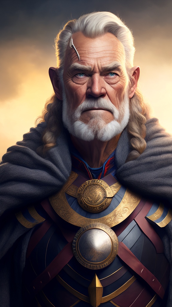 Old Aged Superheroes #5 by Digital AI Art Studio