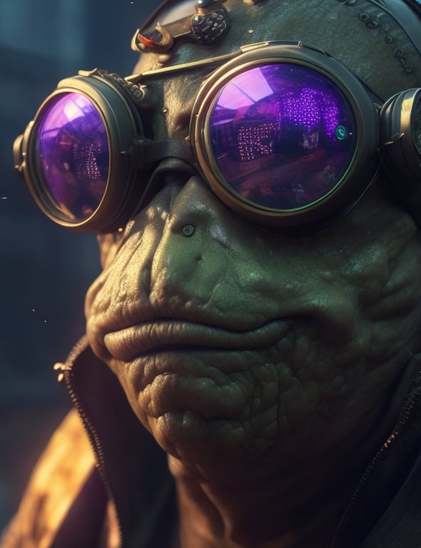 Weird Face and Goggles #8 by AIStandby