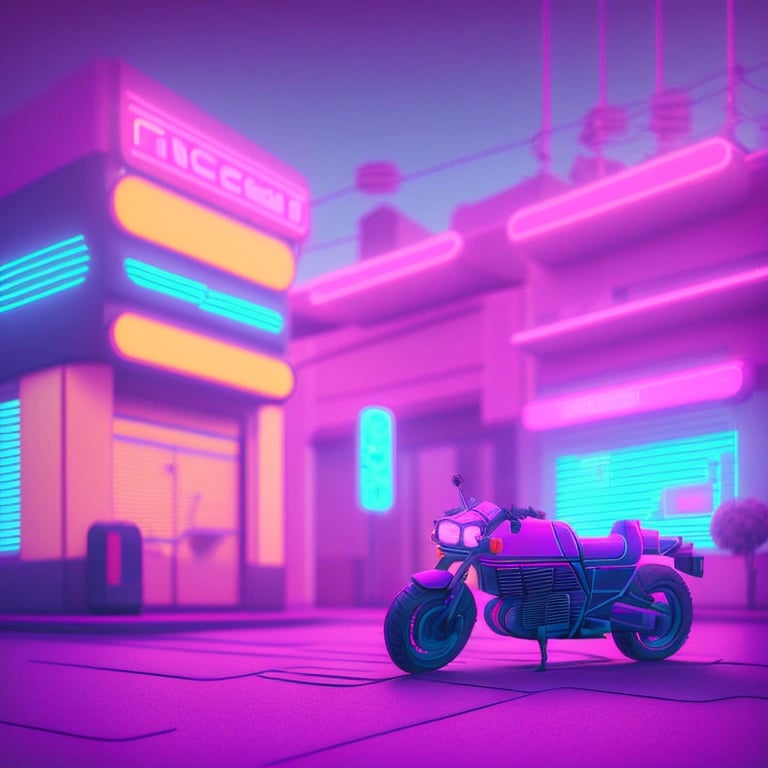 Motorcycle | Synthwave Experiments by Sourav