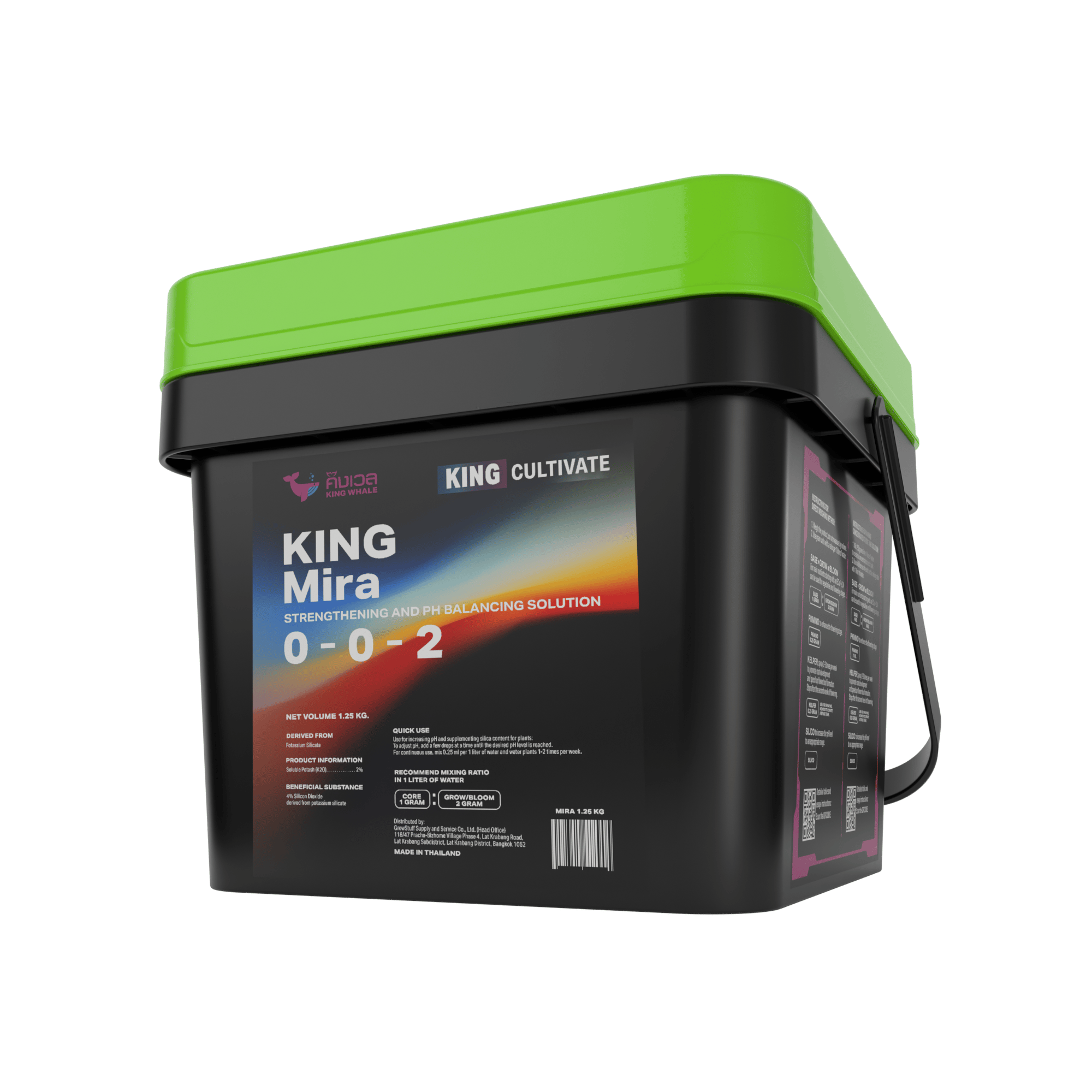 KING Mira สารอาหารเสริมกิ่งก้านใบหนา ทนร้อน 1Liter (1ลิตร)| KING WHALE ...
