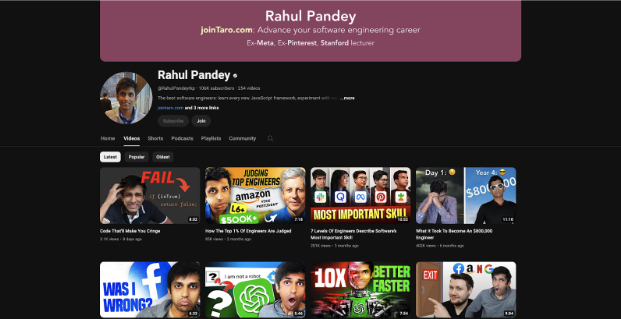 20 Best YouTube Channels for Back-end and Front-end Engineers | Better ...