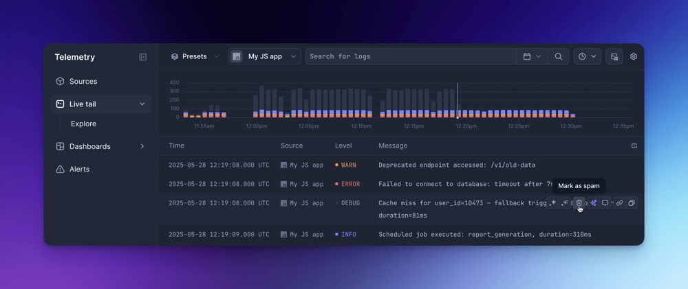 Changelog #7: Control your log ingestion | Better Stack