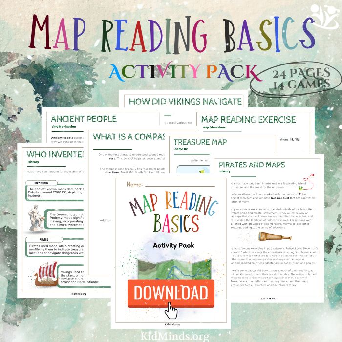 The Best Map Reading Activity Pack (Free PDF) | KidMinds