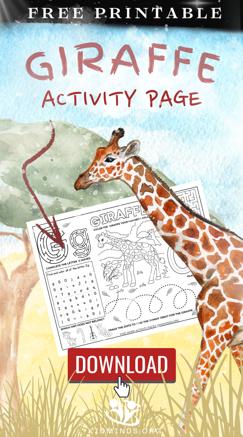 The Best Giraffe Activity Page (Free Printable) | KidMinds