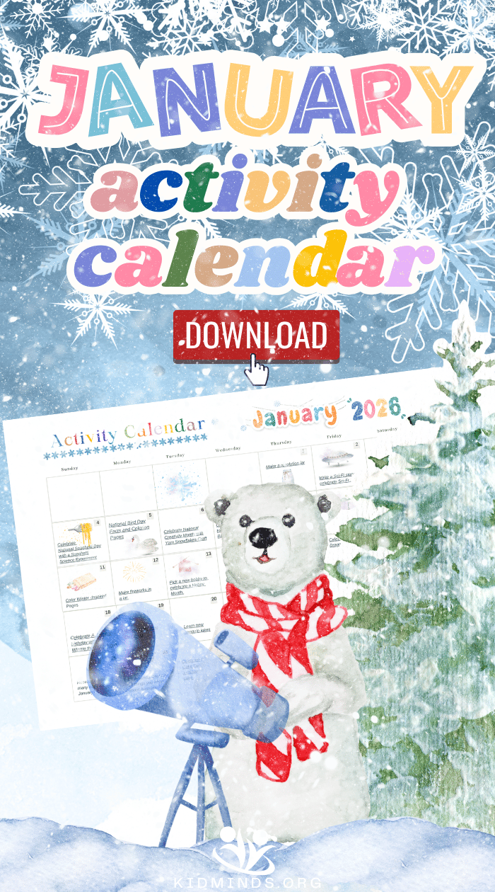 The Best January Activity Calendar (Free PDF) | KidMinds