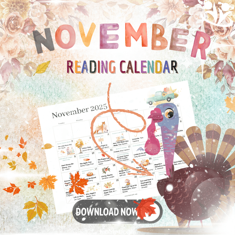 The Best Books for November (Free Calendar) | KidMinds