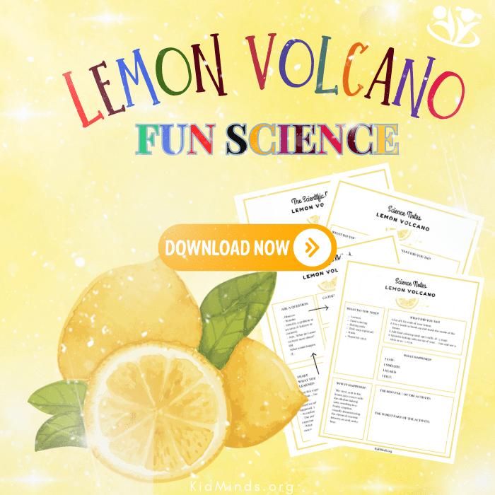 How to Make a Lemon Volcano (+ Printables) | KidMinds