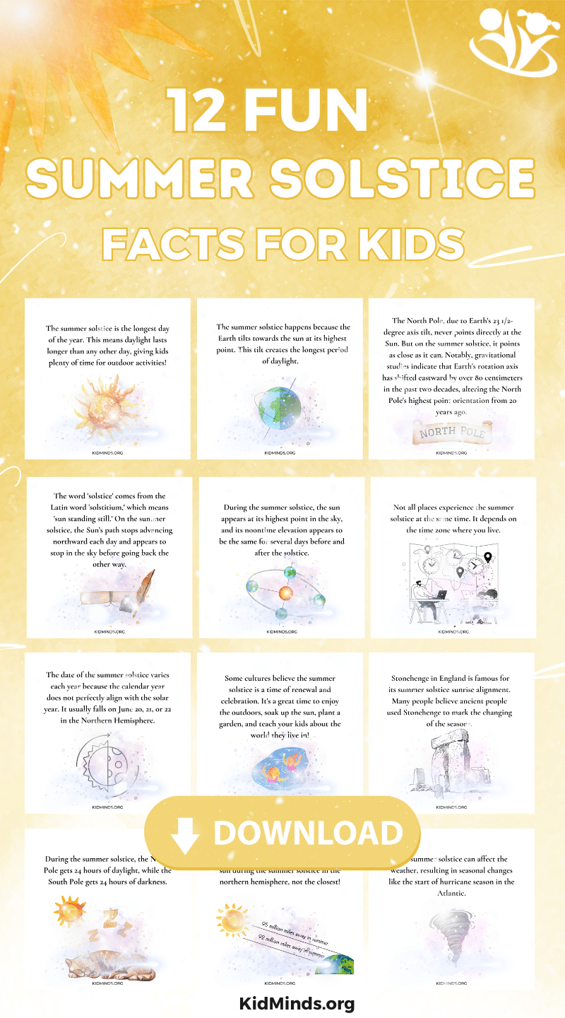 The Best Summer Solstice Facts for Kids (Free) | KidMinds