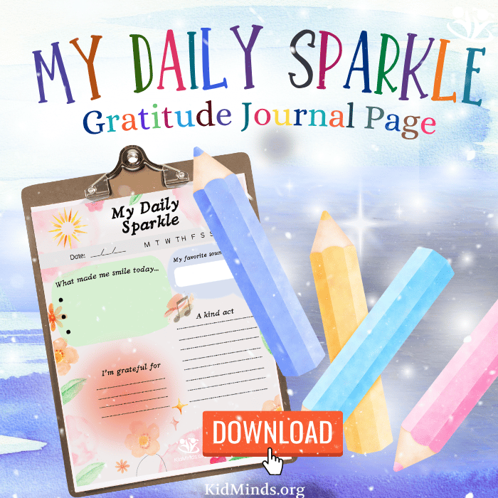 My Daily Sparkle: Free Gratitude Page for Kids | KidMinds