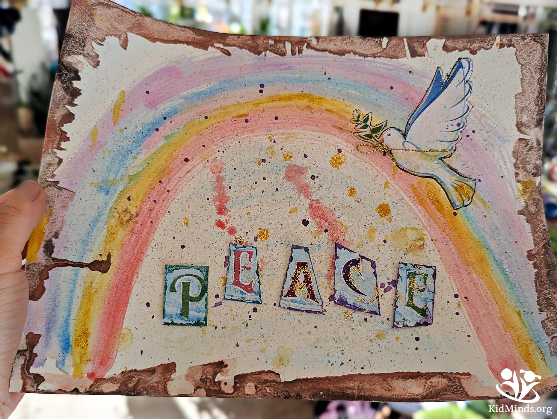 How to Make Peace Dove Art Project (Free PDF) | KidMinds