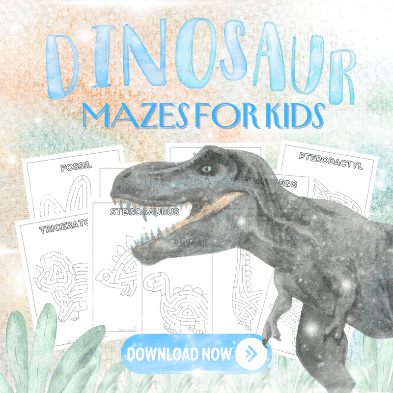 The Best Dinosaur Mazes For Kids (Free PDF) | KidMinds