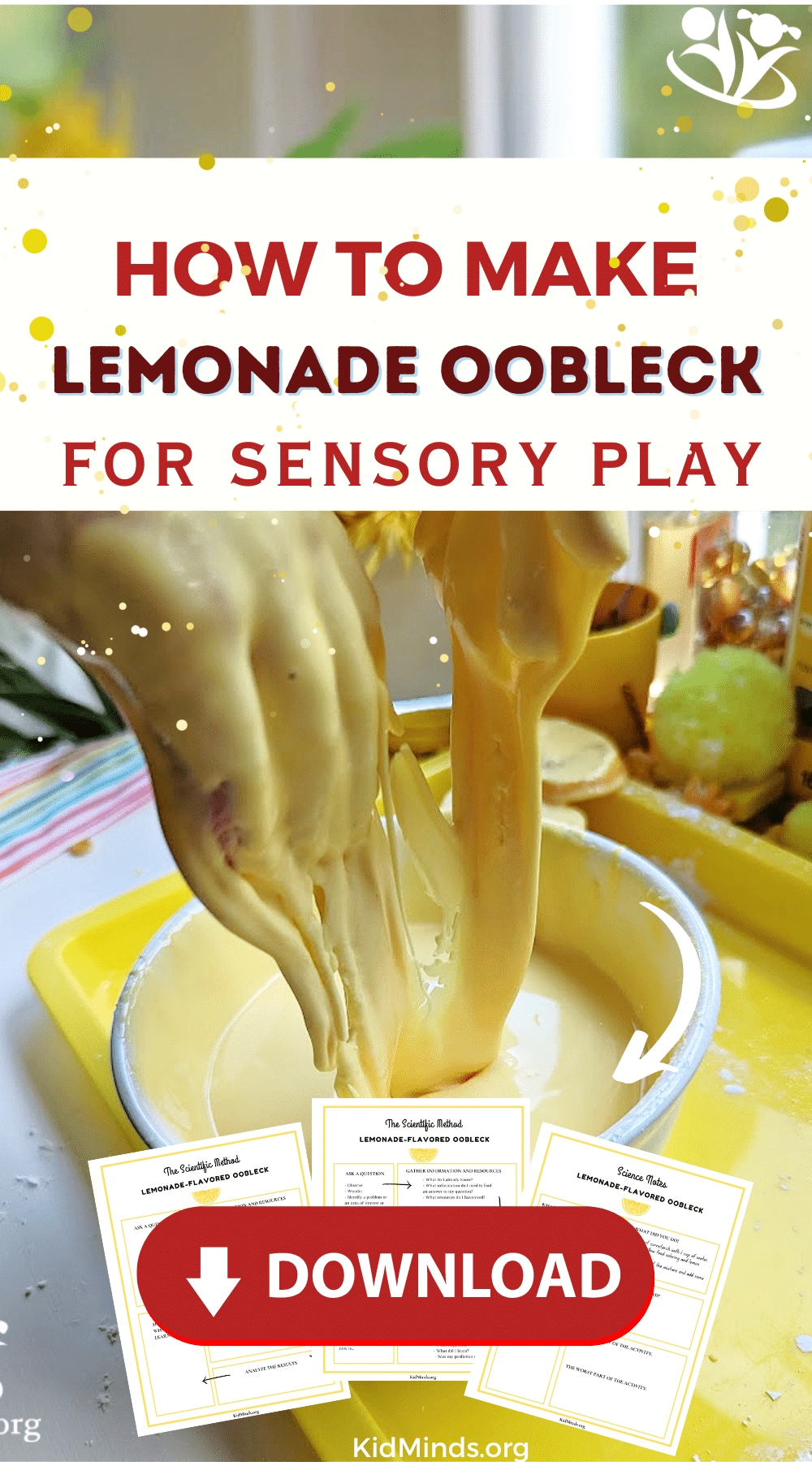 How to Make Lemonade Oobleck – Free PDF | KidMinds