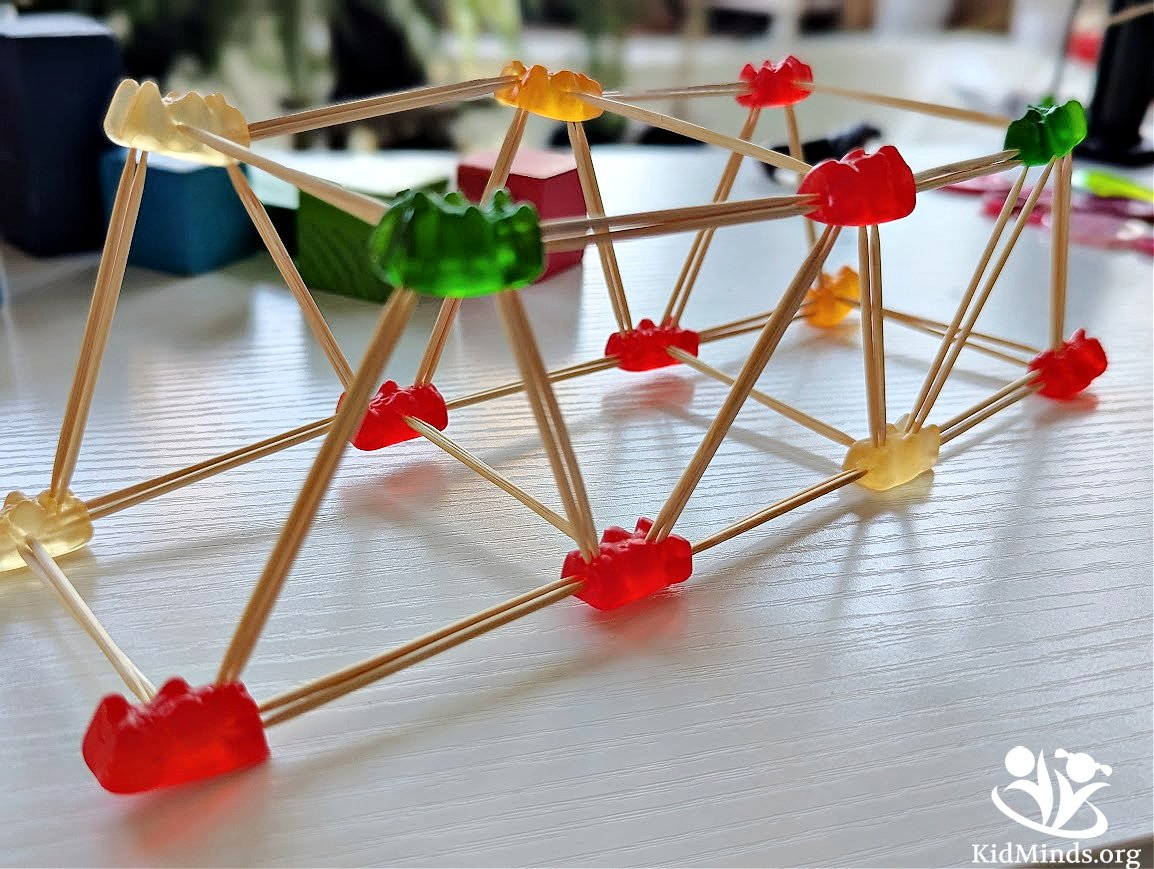 The Best Gummy Bridge Engineering Challenge | KidMinds