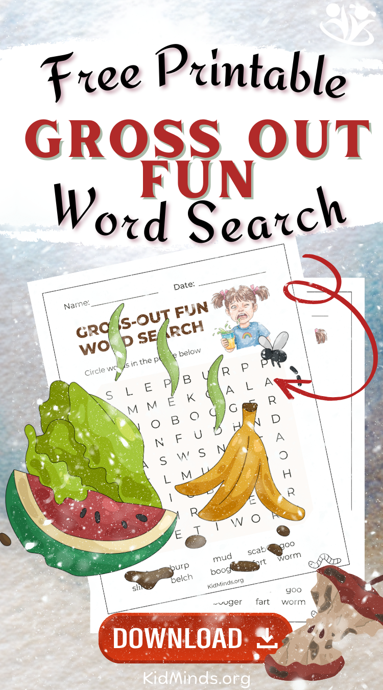 Silly Clever Gross Out Fun Word Search (Free PDF) | KidMinds