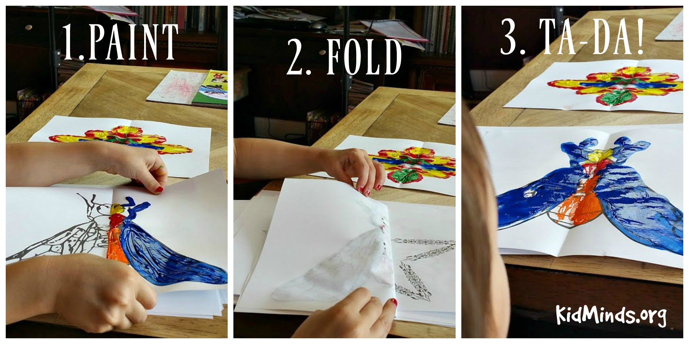 Symmetry for Little Kids Art Project with Free Printables | KidMinds