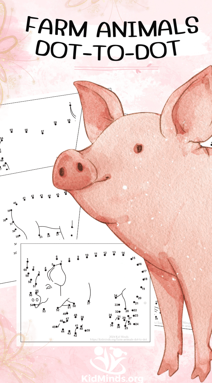 The Best Farm Animals Connect the Dots (Free) | KidMinds