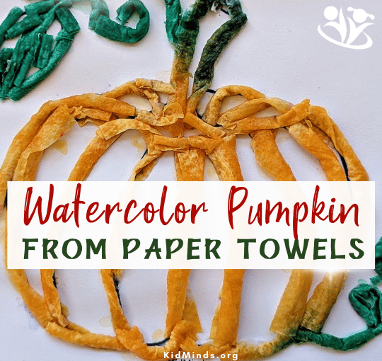 How to Make Watercolor Pumpkin (With Video) | KidMinds