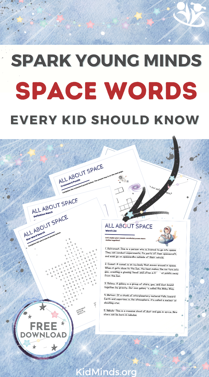 The Best 5 Space Words Games (Free PDF) | KidMinds