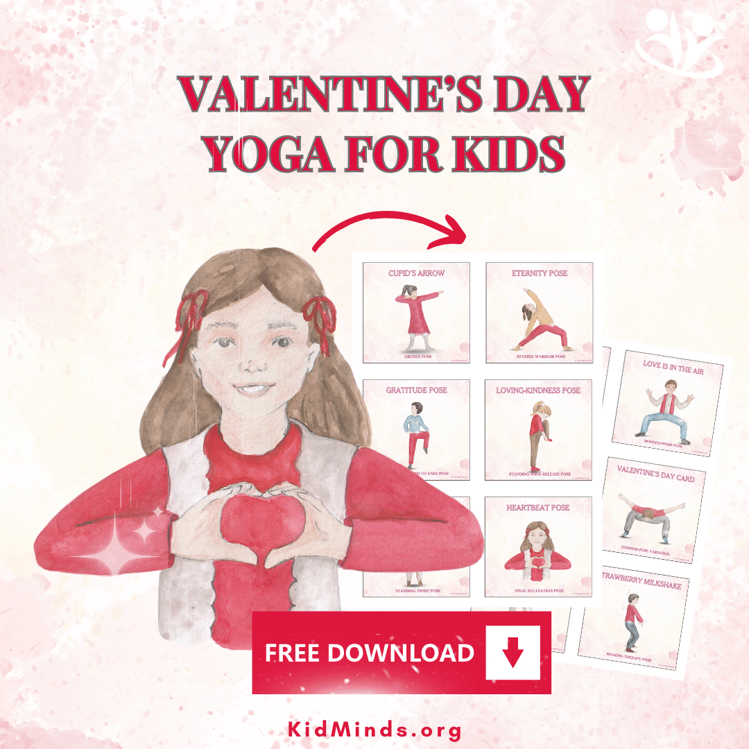 The Best Valentine’s Day Yoga For Kids (Free PDF) | KidMinds
