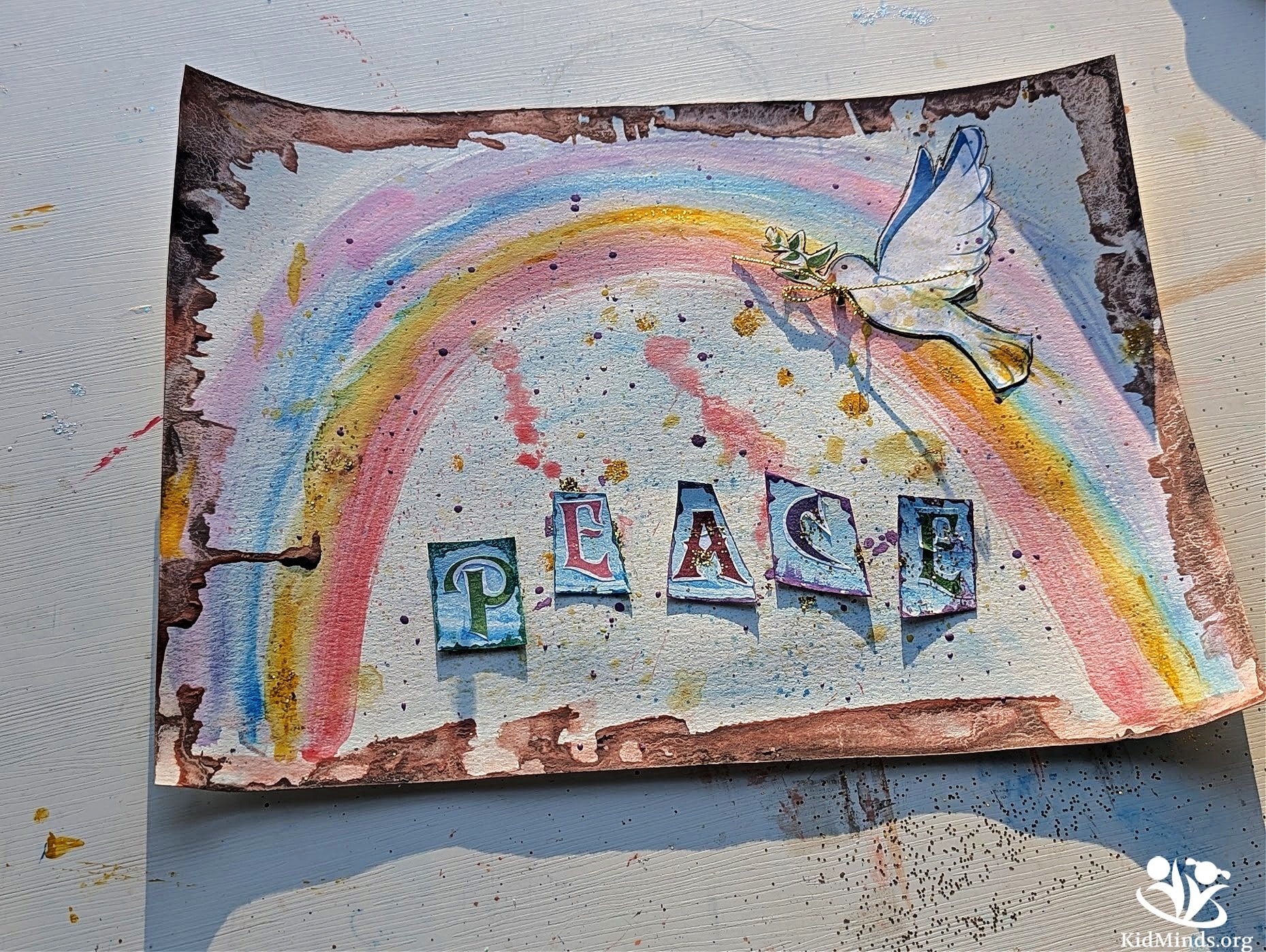 How to Make Peace Dove Art Project (Free PDF) | KidMinds