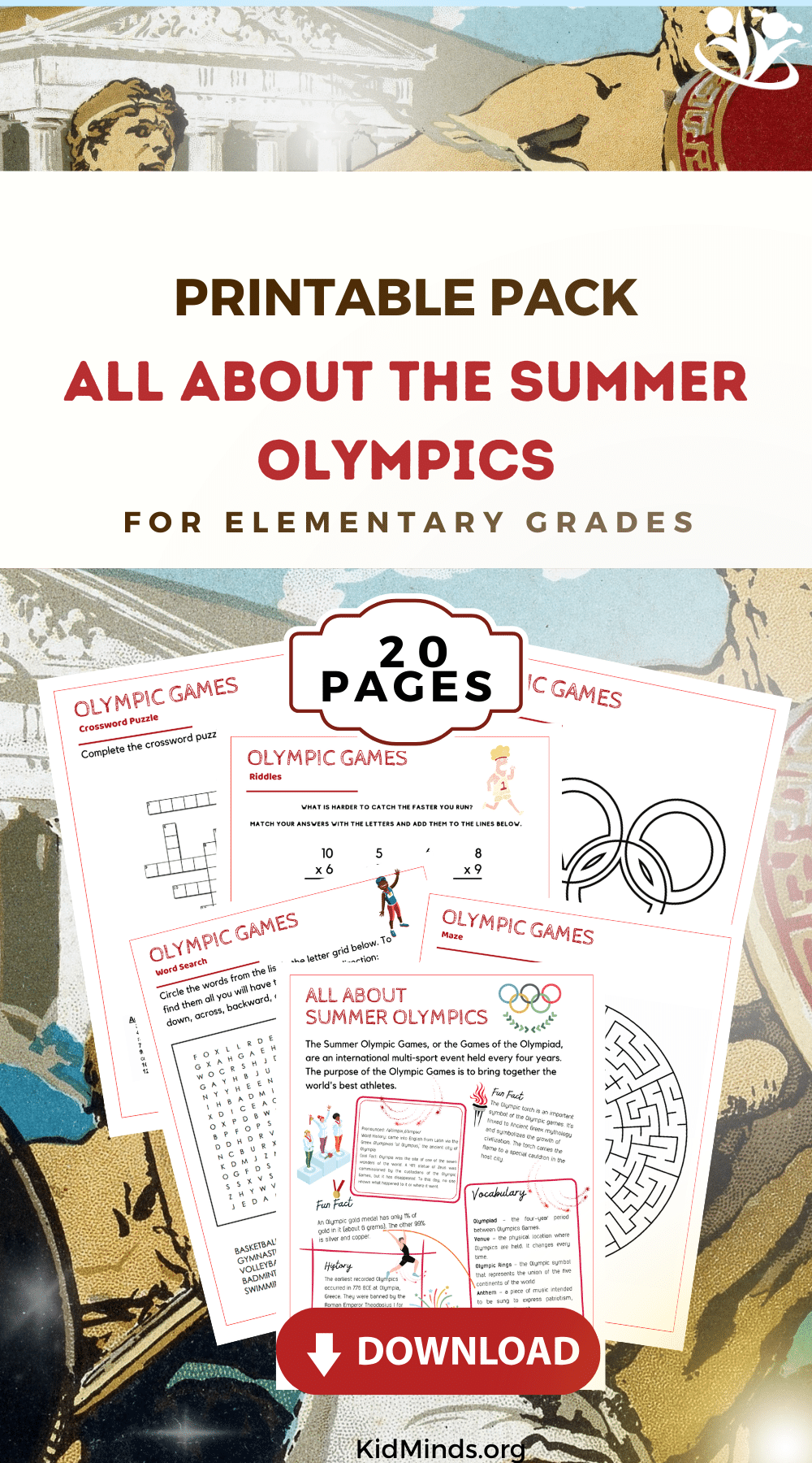 The Best Summer Olympics Printable Pack (Free) | KidMinds