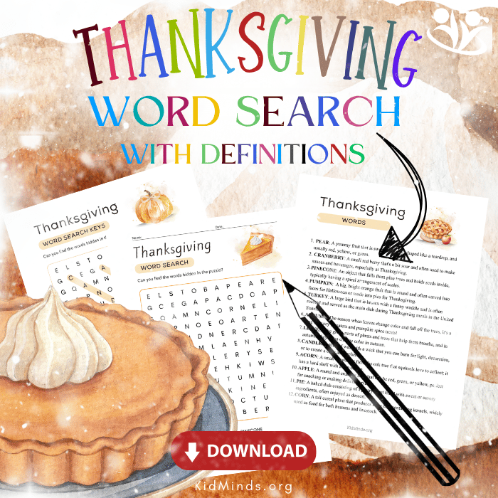 The Best Thanksgiving Word Search (Free PDF) | KidMinds