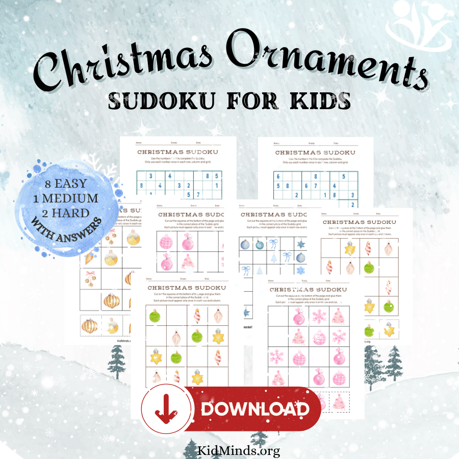 The Best Christmas Ornaments Sudoku (Free PDF) | KidMinds