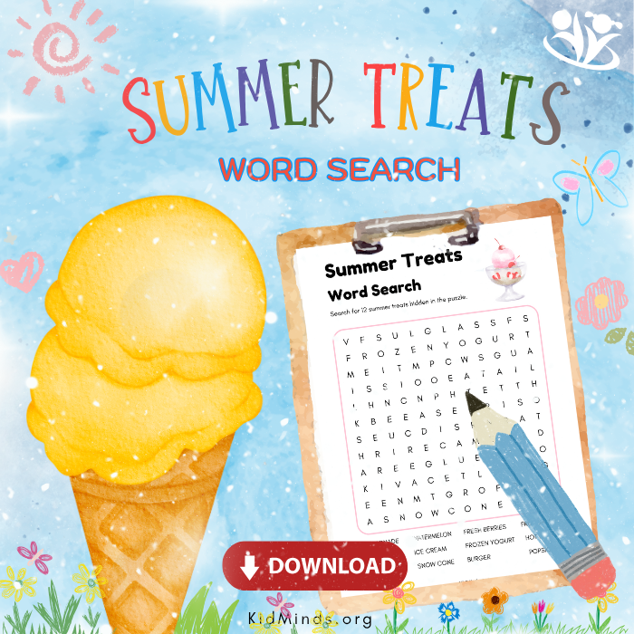 The Best Summer Treats Word Search (Free PDF) | KidMinds
