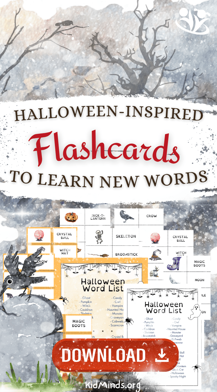 How to Make DIY Halloween Flashcards (Free PDF) | KidMinds