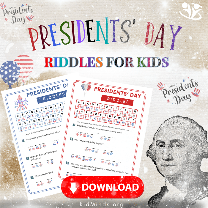 The Best Presidents’ Day Riddles For Kids (Free PDF) | KidMinds