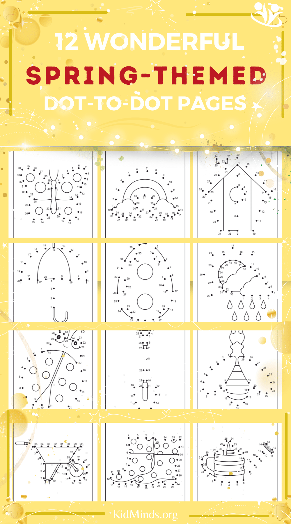 The Ultimate Collection of Spring-Inspired Dot-to-Dot Pages | KidMinds