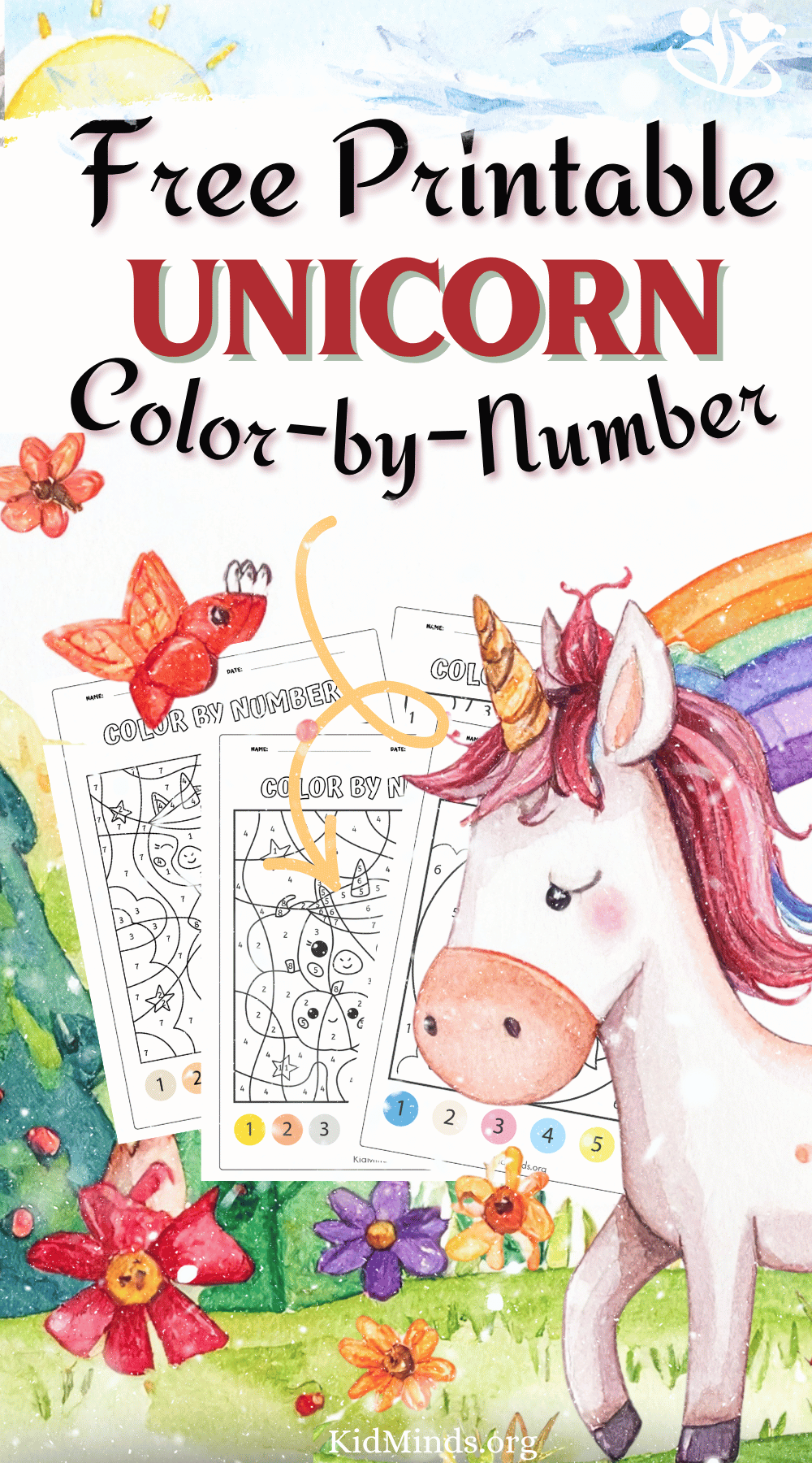 The Best Unicorn Color by Number Pages (FREE) | KidMinds
