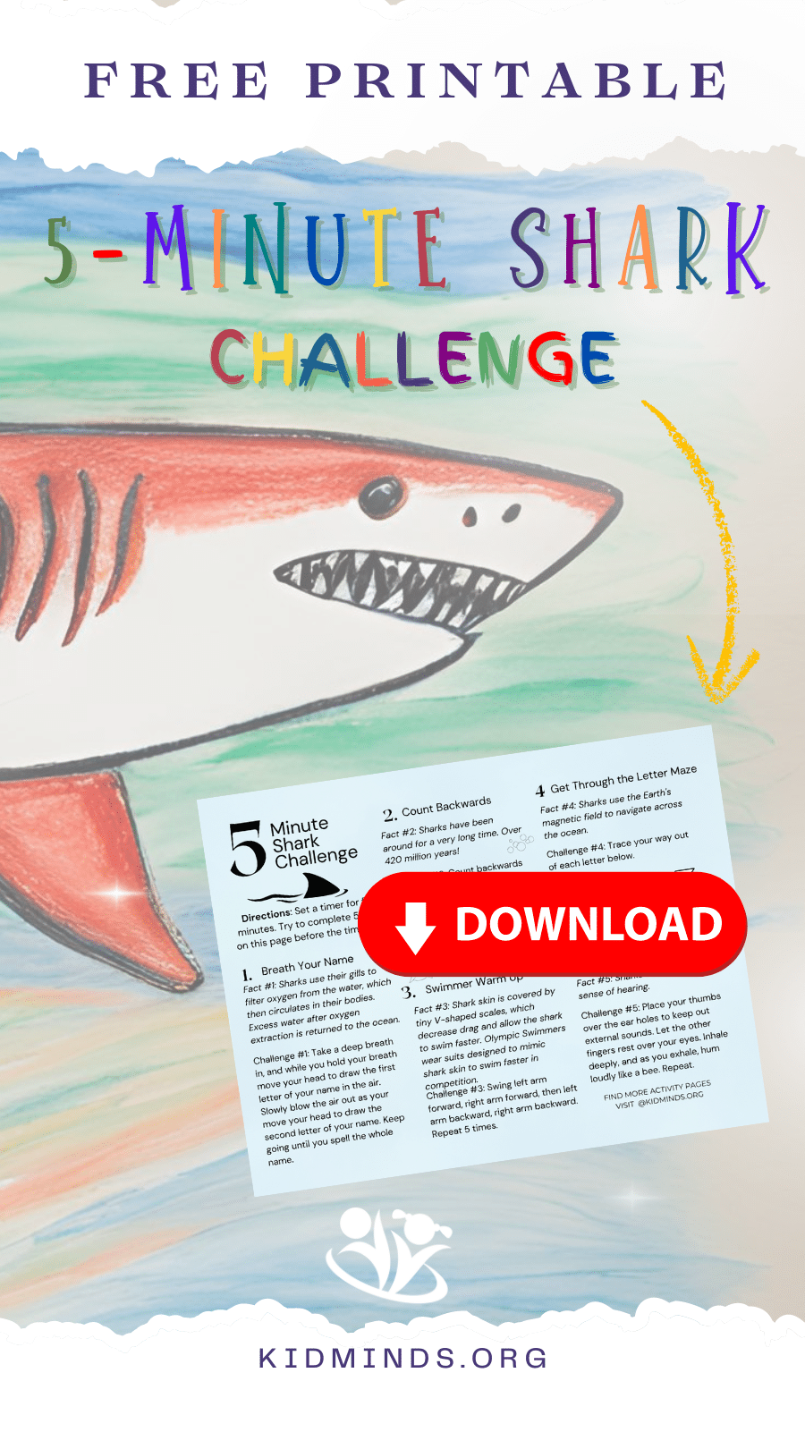The Best 5-Minute Shark Challenge for Kids (Free) | KidMinds