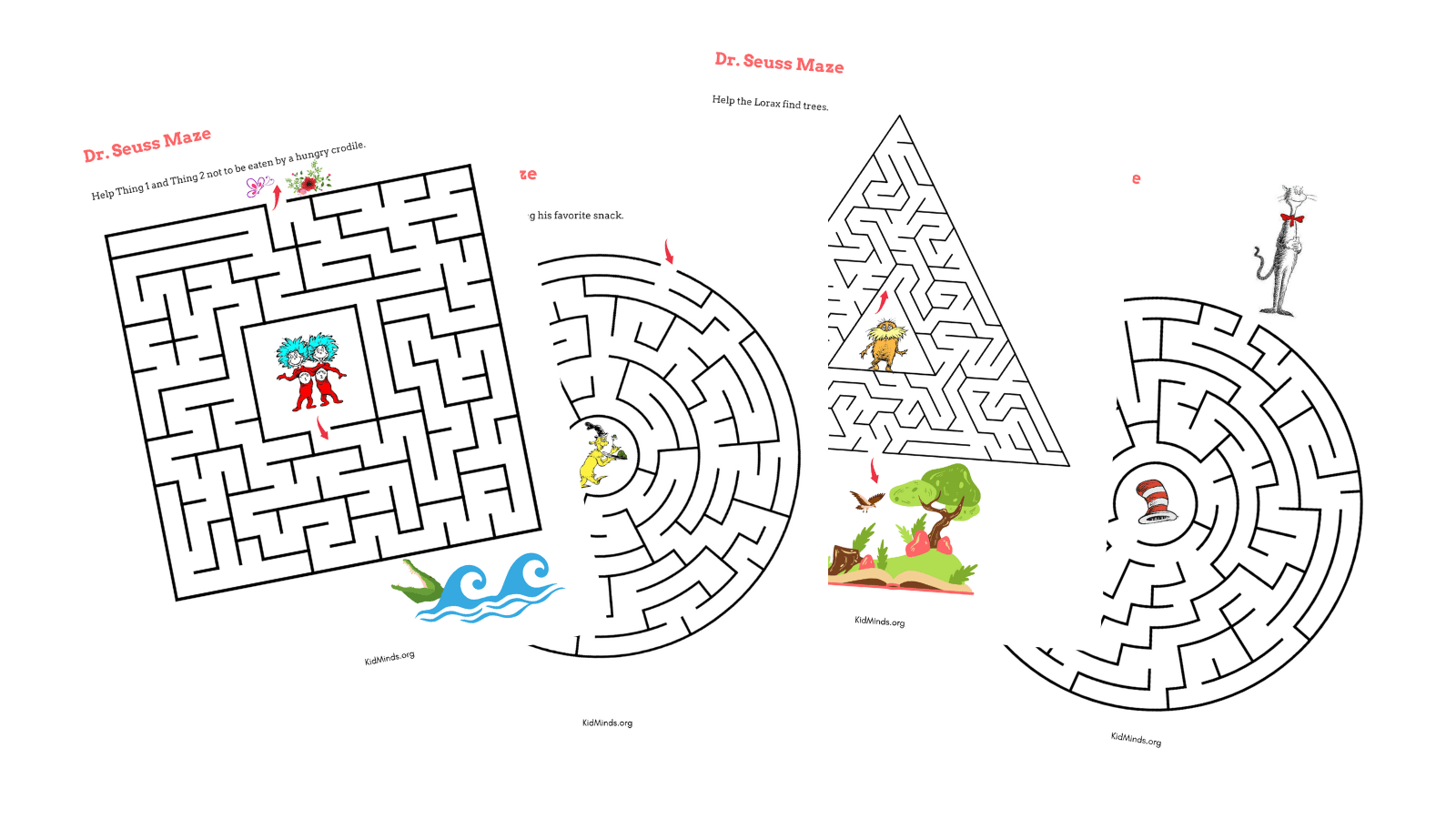 Dr Seuss Mazes The Cat In The Hat's Fun Book By John Lund | Goodreads