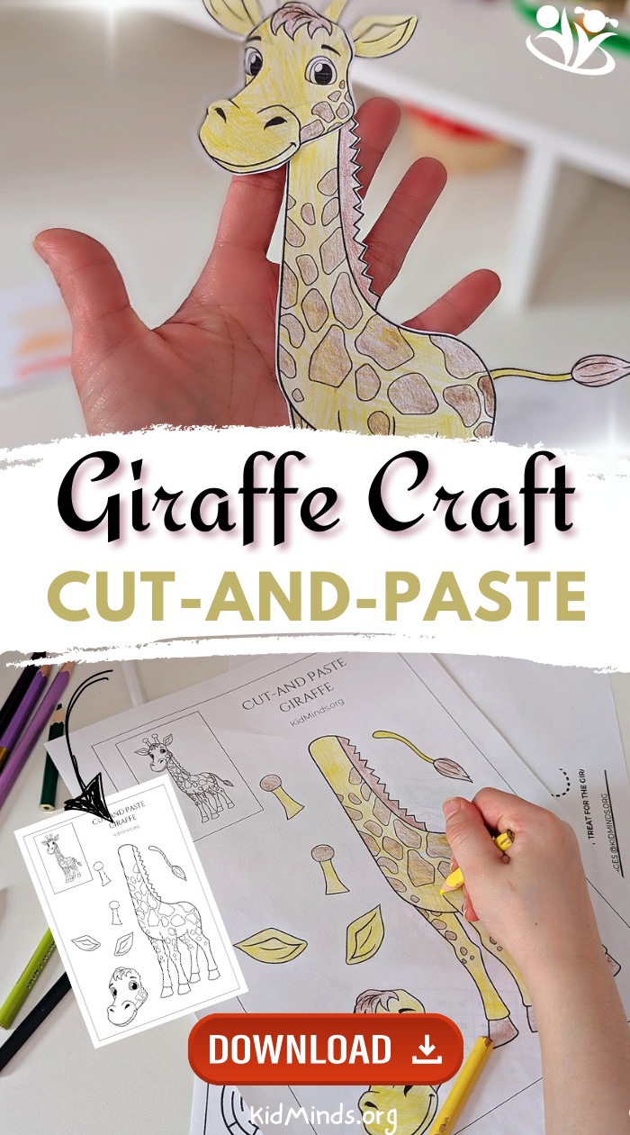 The Best Giraffe Cut-and-Paste Craft – Free PDF | KidMinds