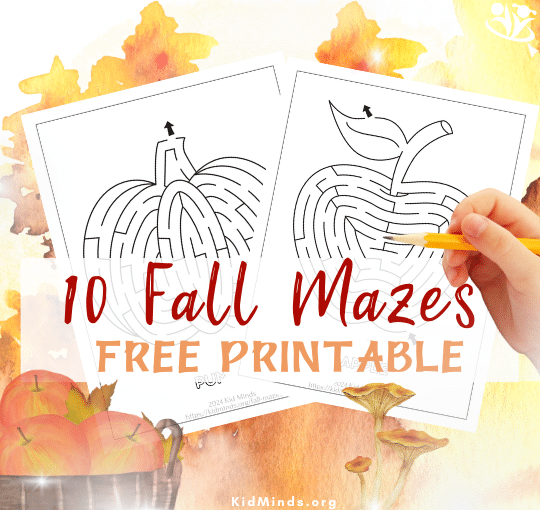 The Best Fall Mazes for Kids (Free Printable!) | KidMinds