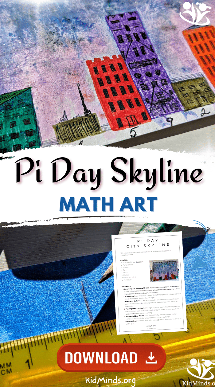 How to Make Pi Digits City Skyline (Free PDF) | KidMinds