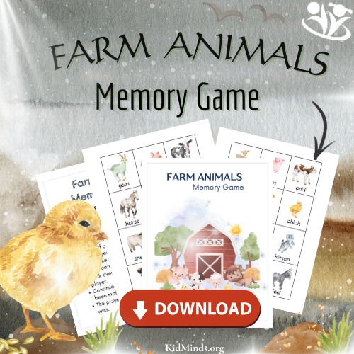 The Best Farm Animals Memory Game for Kids (Free) | KidMinds
