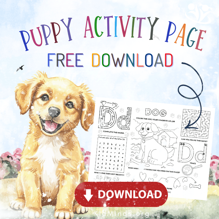 The Best and Cutest Dog Activity Page (Free) | KidMinds