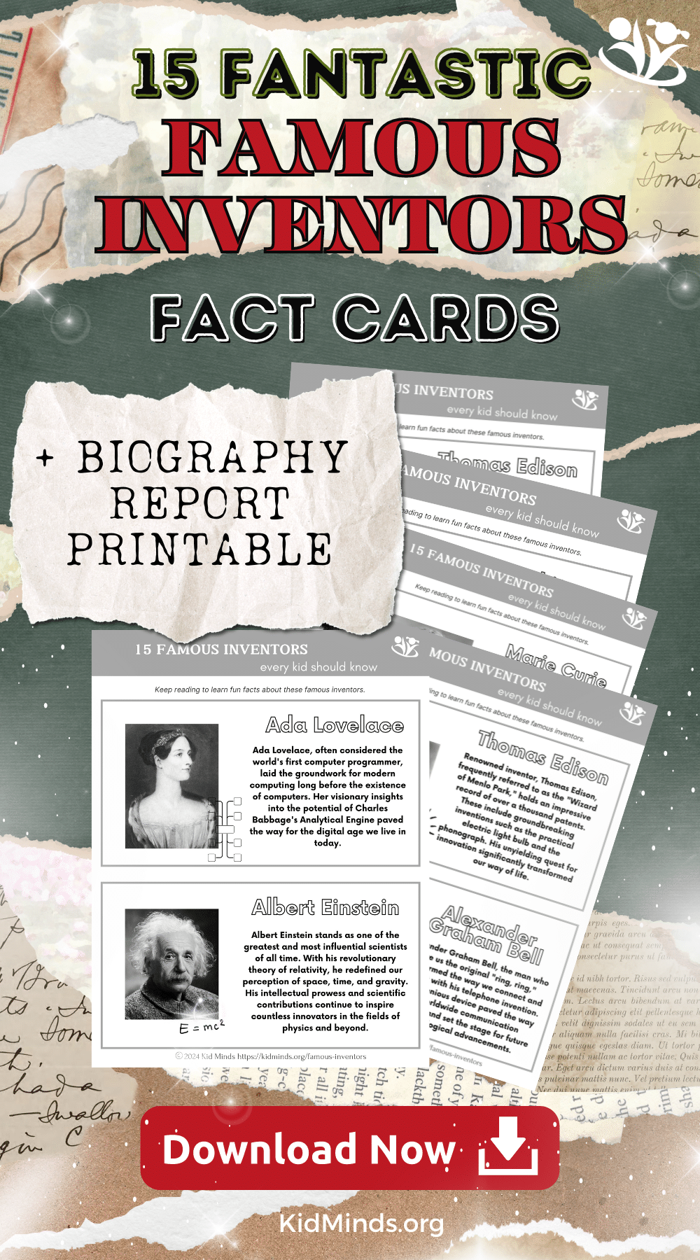 The Best Facts About Famous Inventors (Free Cards) | KidMinds