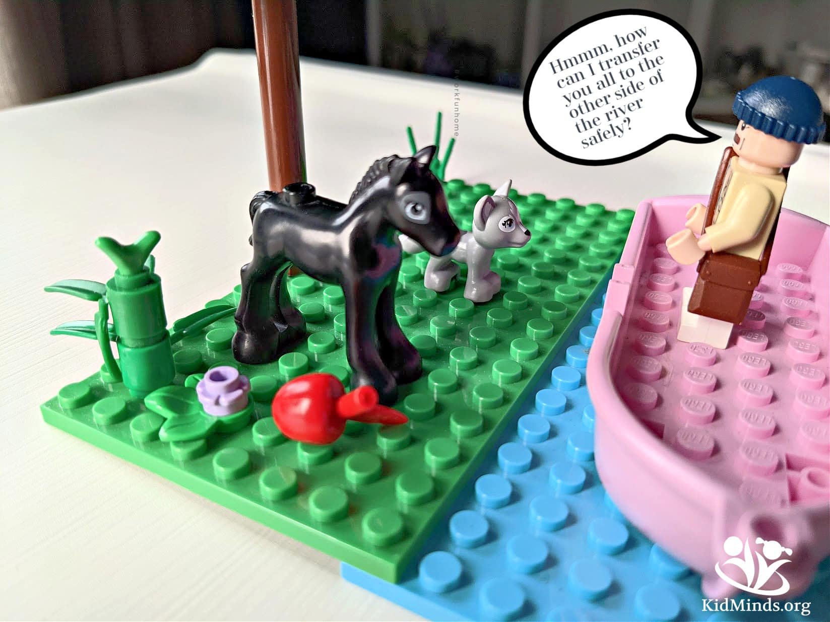 Old Logic Puzzle and LEGO Challenge for Johnny Appleseed Day | KidMinds