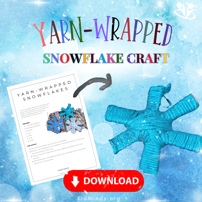 How to Make Yarn-Wrapped Snowflakes | KidMinds