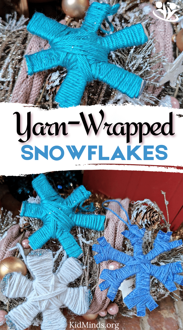 How to Make Yarn-Wrapped Snowflakes | KidMinds