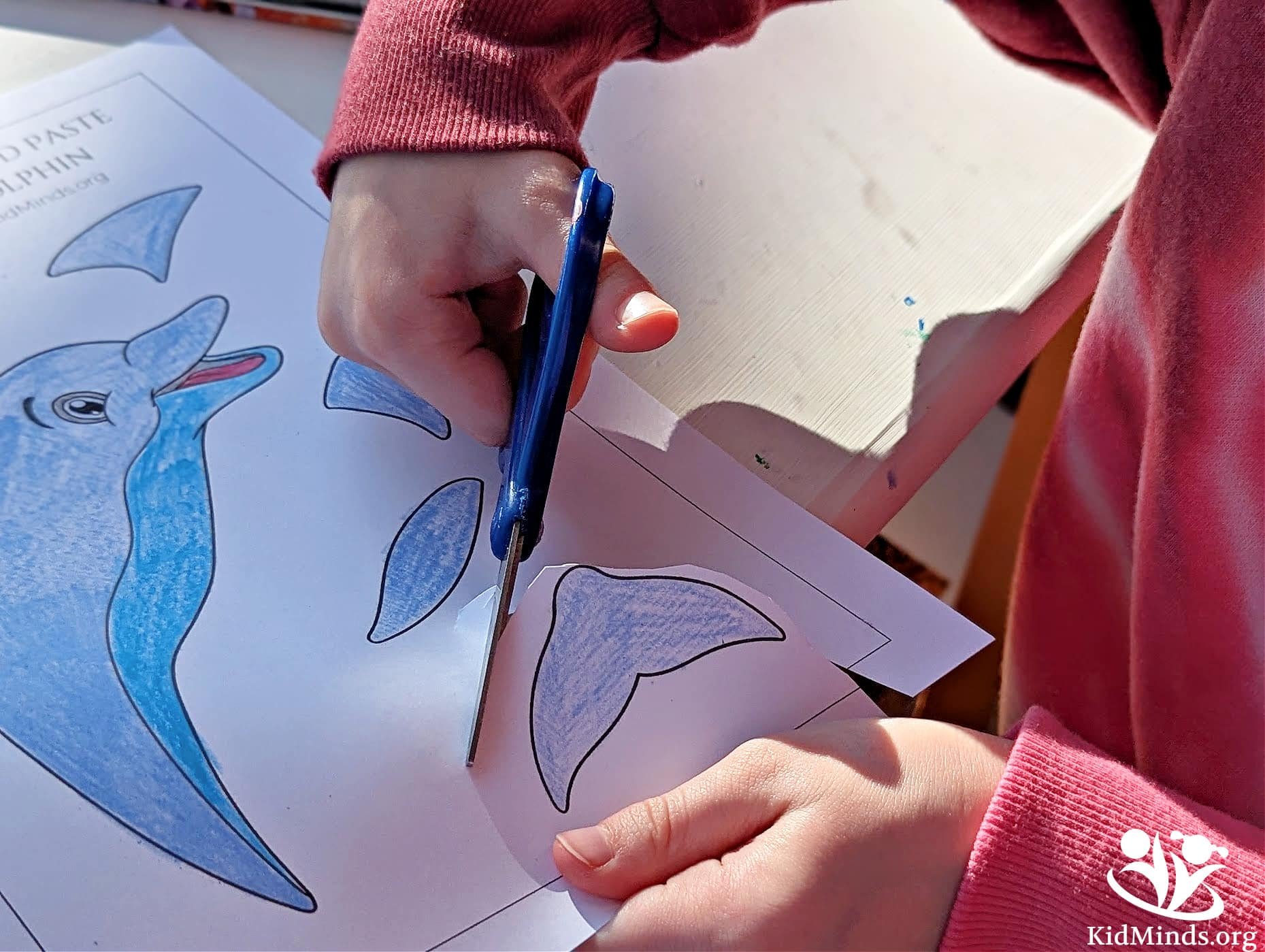 The Best Dolphin Cut-and-Paste Craft: Free PDF | KidMinds