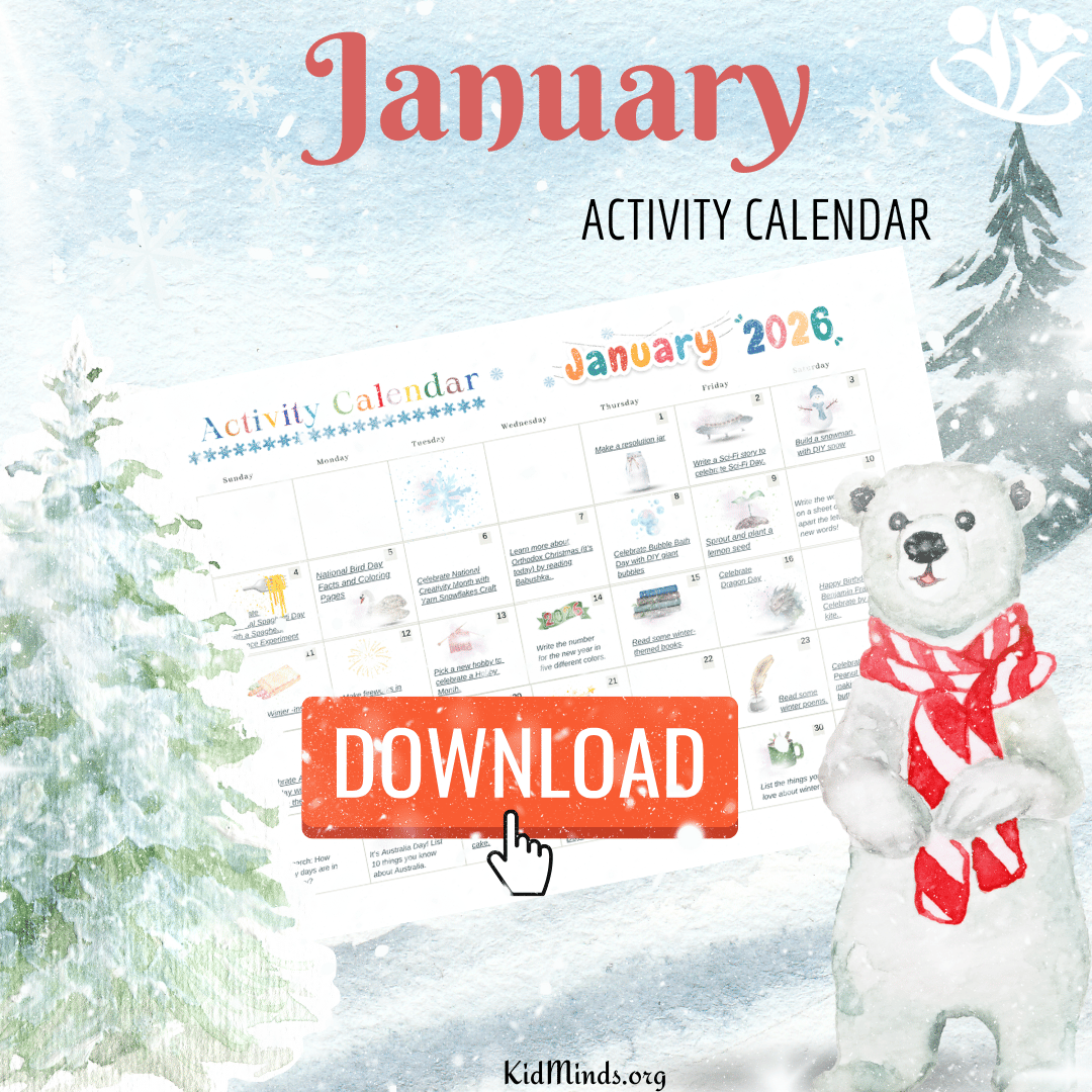The Best January Activity Calendar (Free PDF) | KidMinds