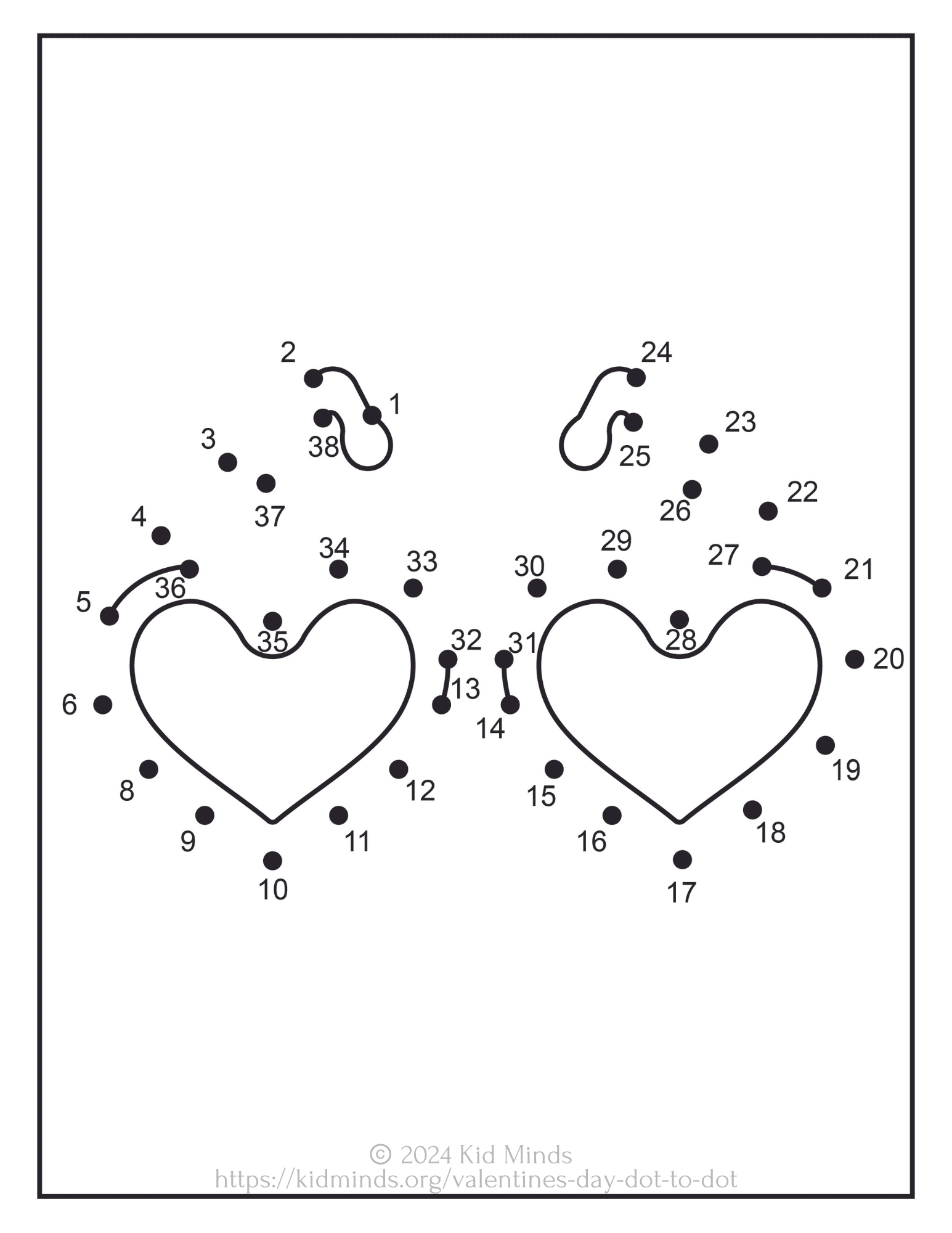 The Best Valentine’s Day Connect-the-Dot (Free PDF) | KidMinds