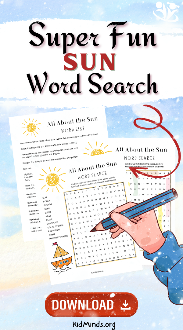 The Best Sun Word Search for Kids (Free PDF) | KidMinds